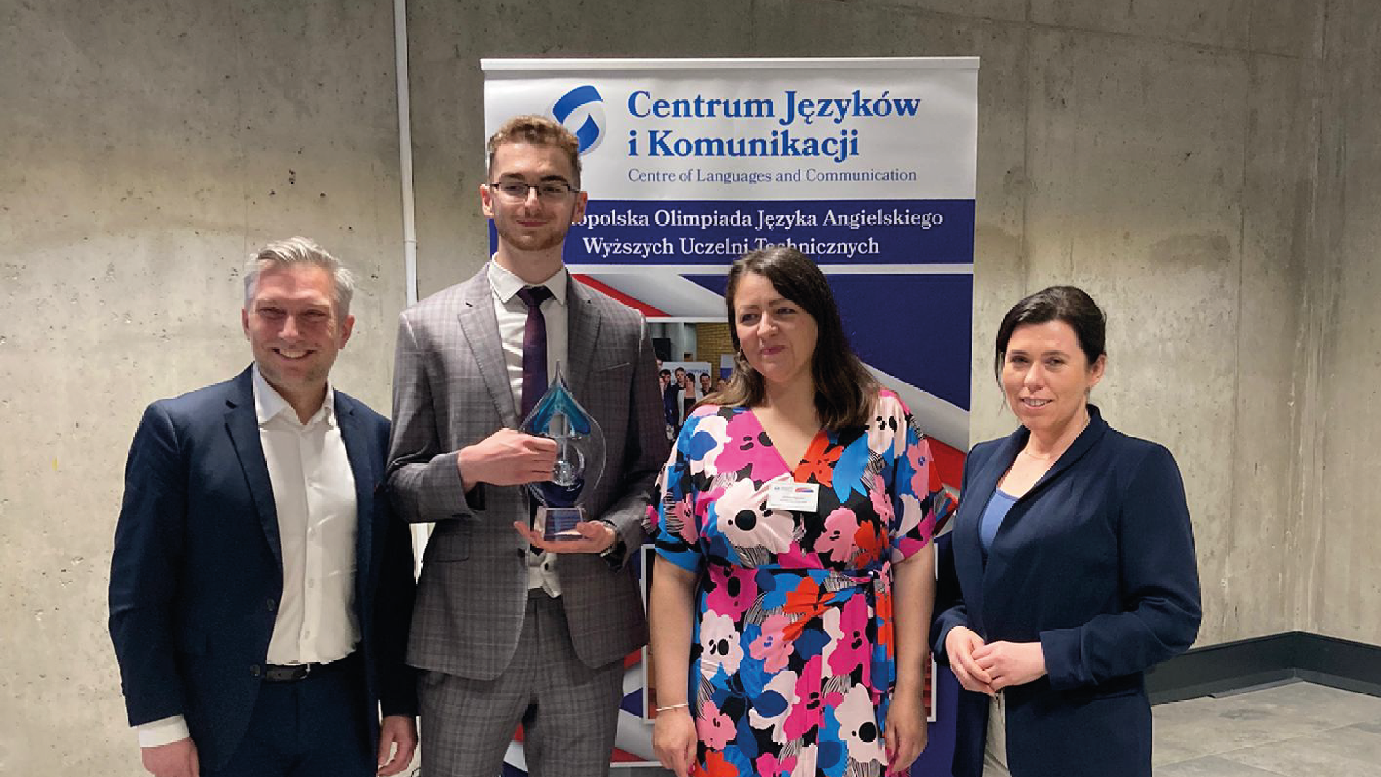 Adam Cieślak laureatem olimpiady językowej | Wydział Technologii Chemicznej